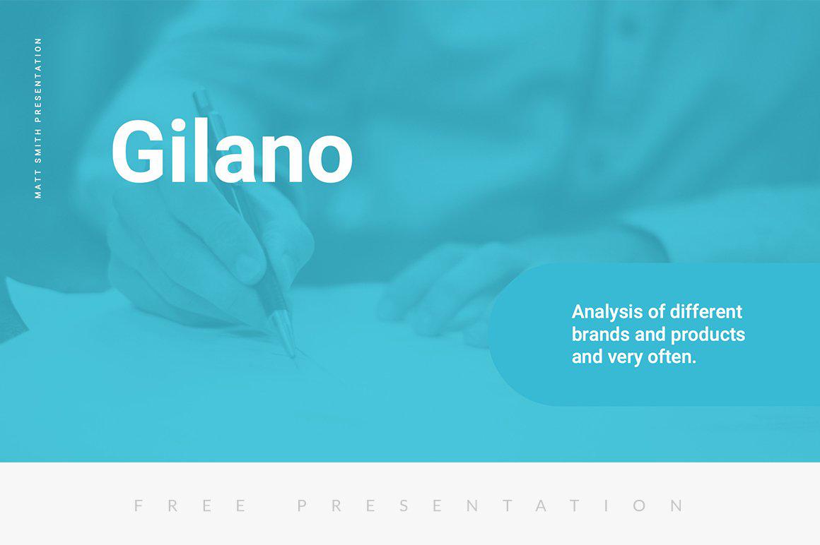 Gilano Free Presentation Template – Slidequest