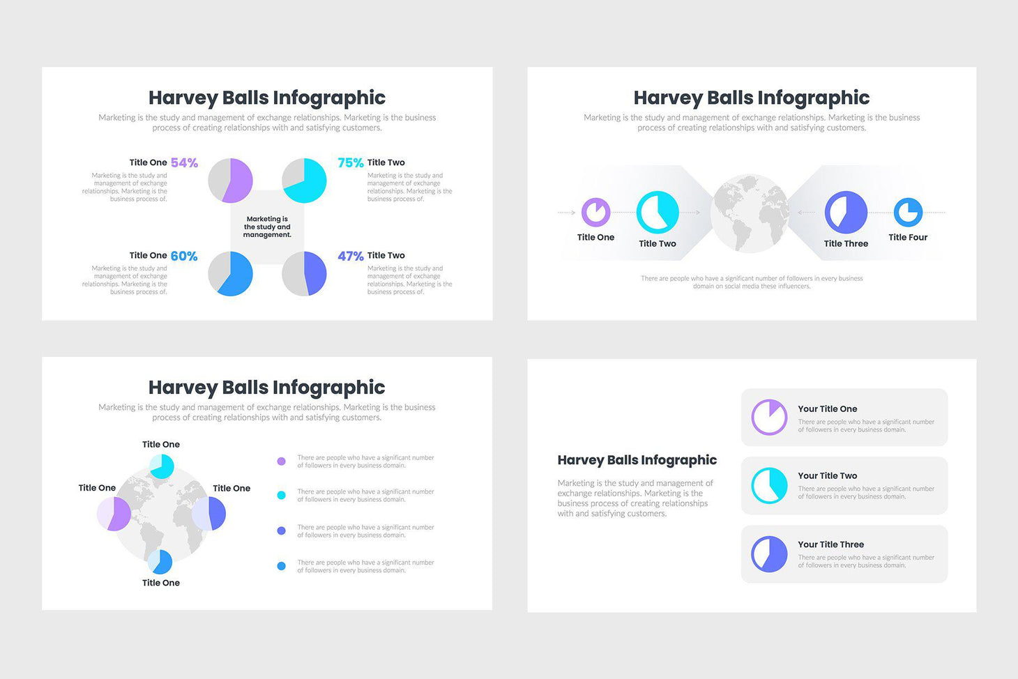 Harvey Ball Charts Infographic Templates – Slidequest