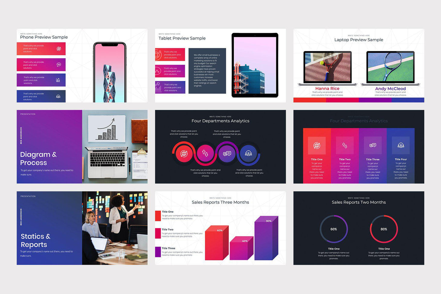 Marketing Pitch Deck PowerPoint Template – Slidequest