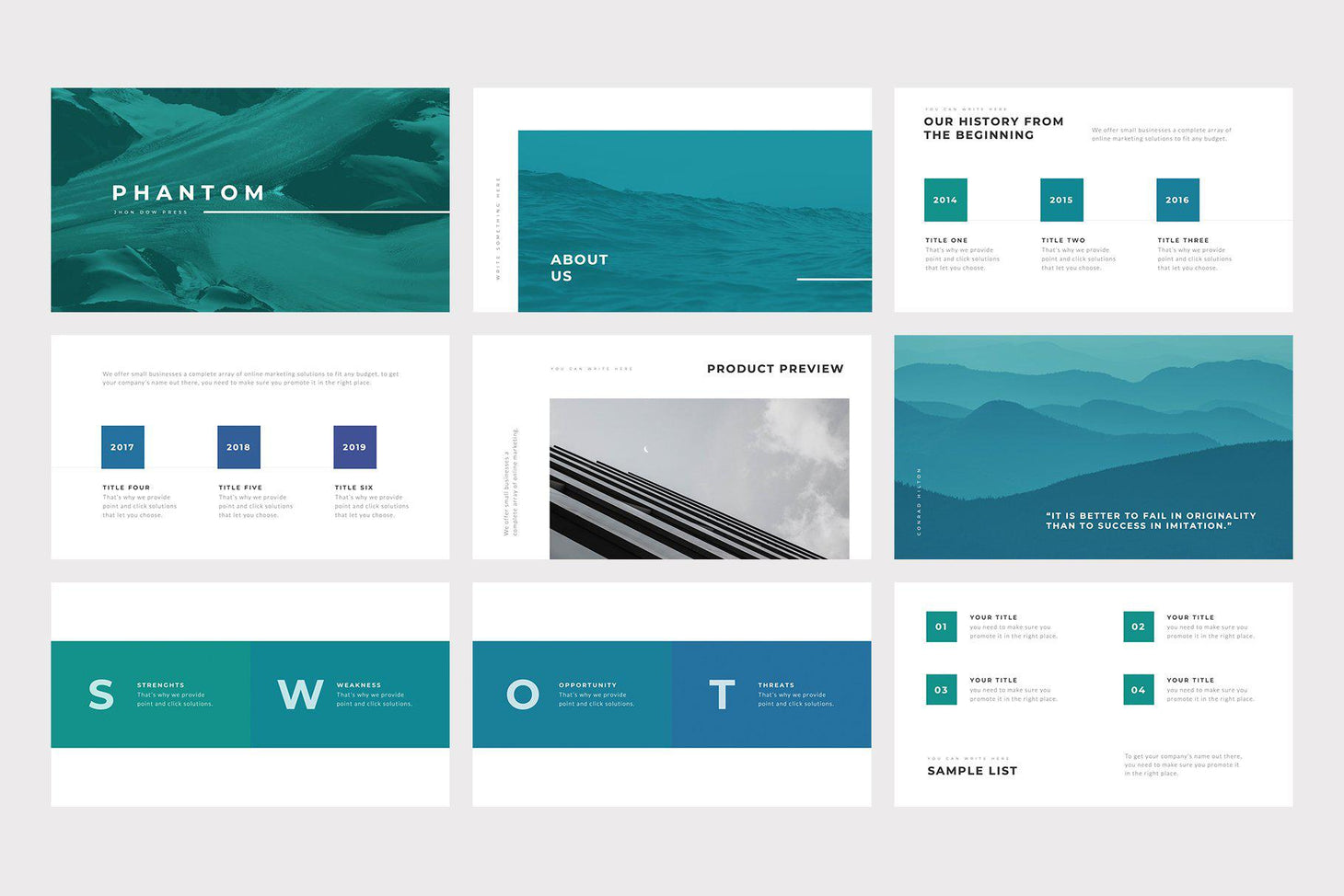 Phantom Minimal PowerPoint Template – Slidequest