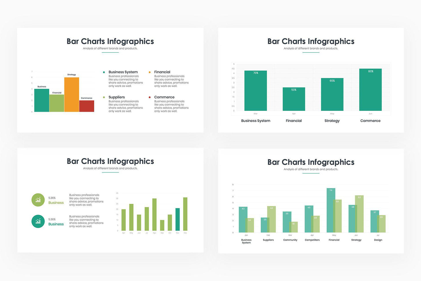 Bar Charts Infographics PowerPoint Template – Slidequest
