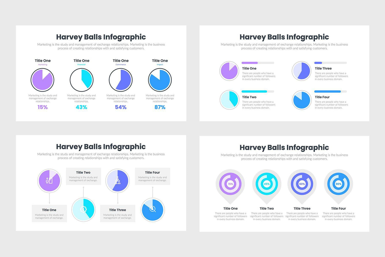 Harvey Ball Charts Infographic Templates – Slidequest