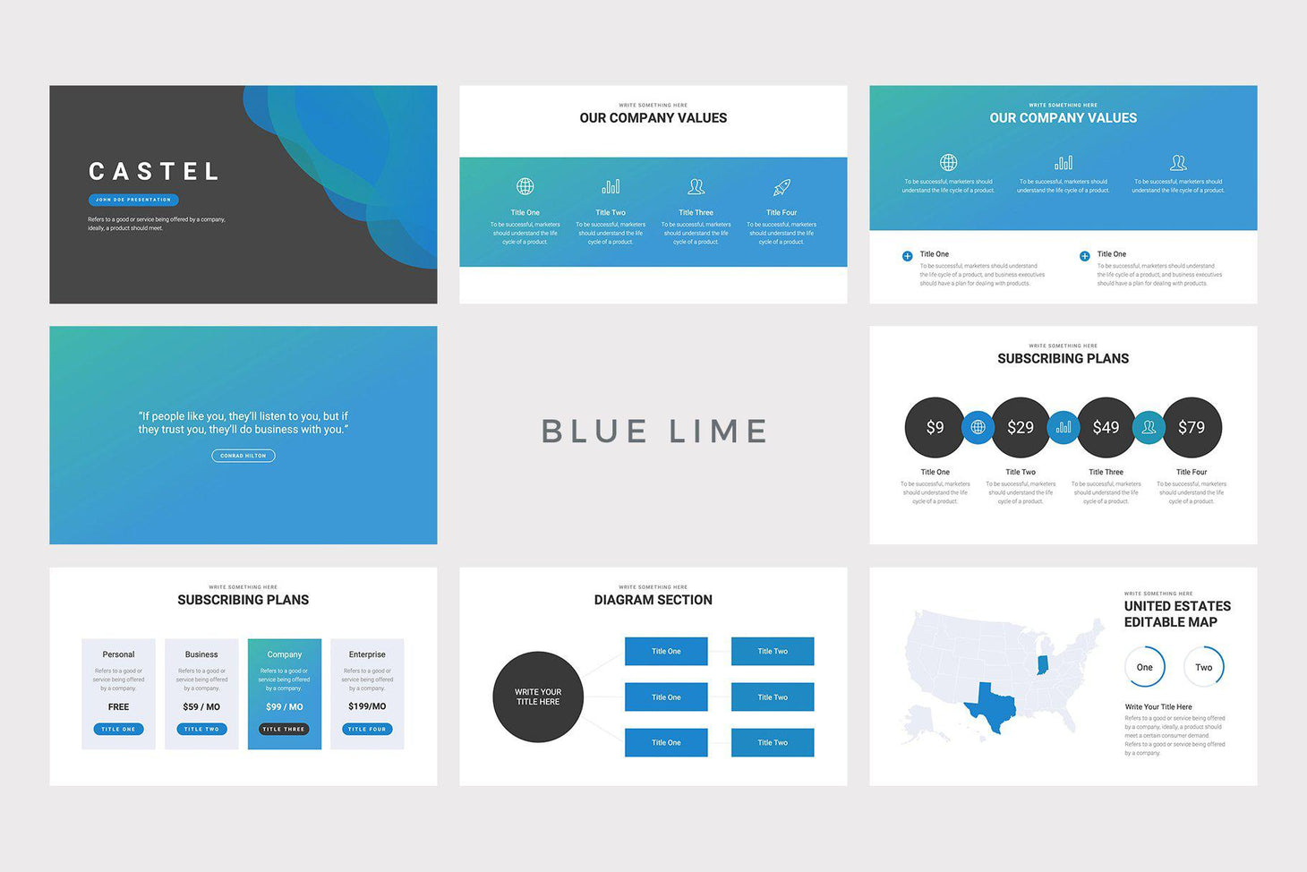 Castel PowerPoint Template – Slidequest