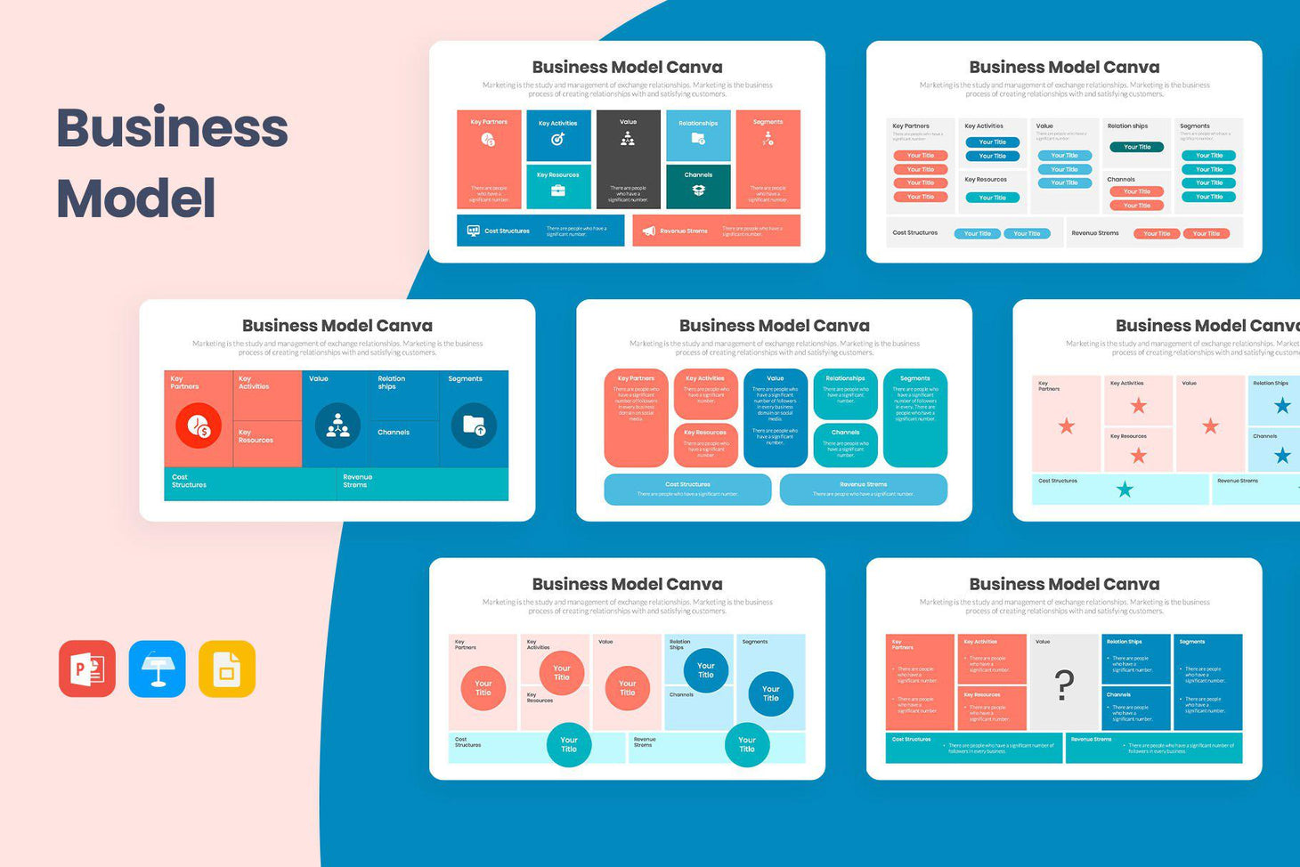 Business Model Canva Infographics – Slidequest