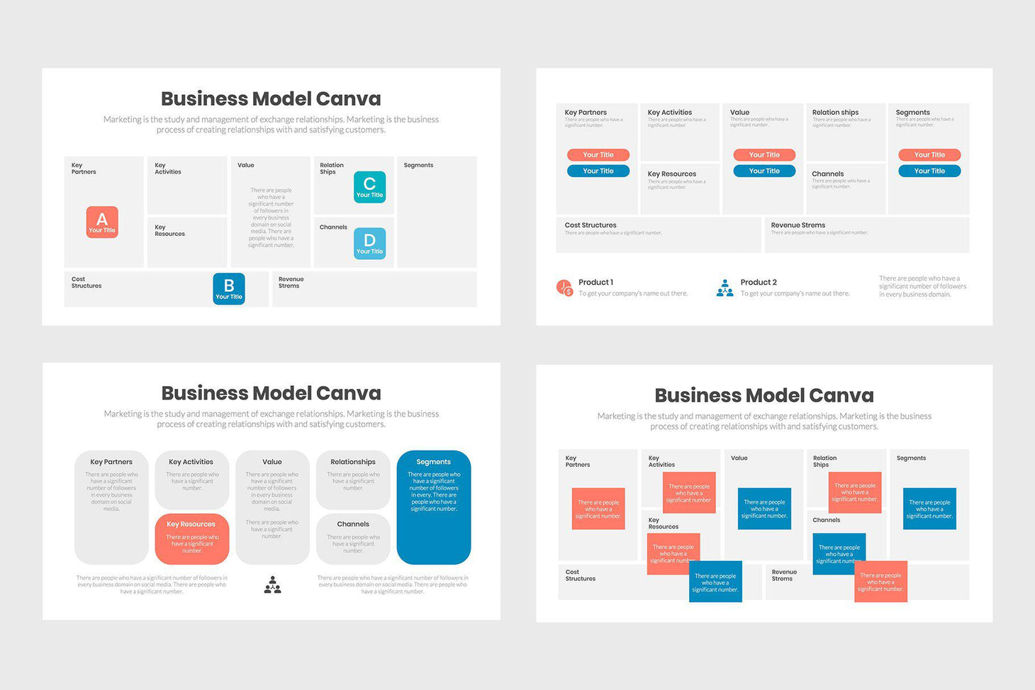 Business Model Canva Infographics – Slidequest