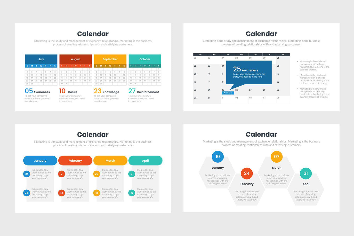 Calendar Infographics Template – Slidequest