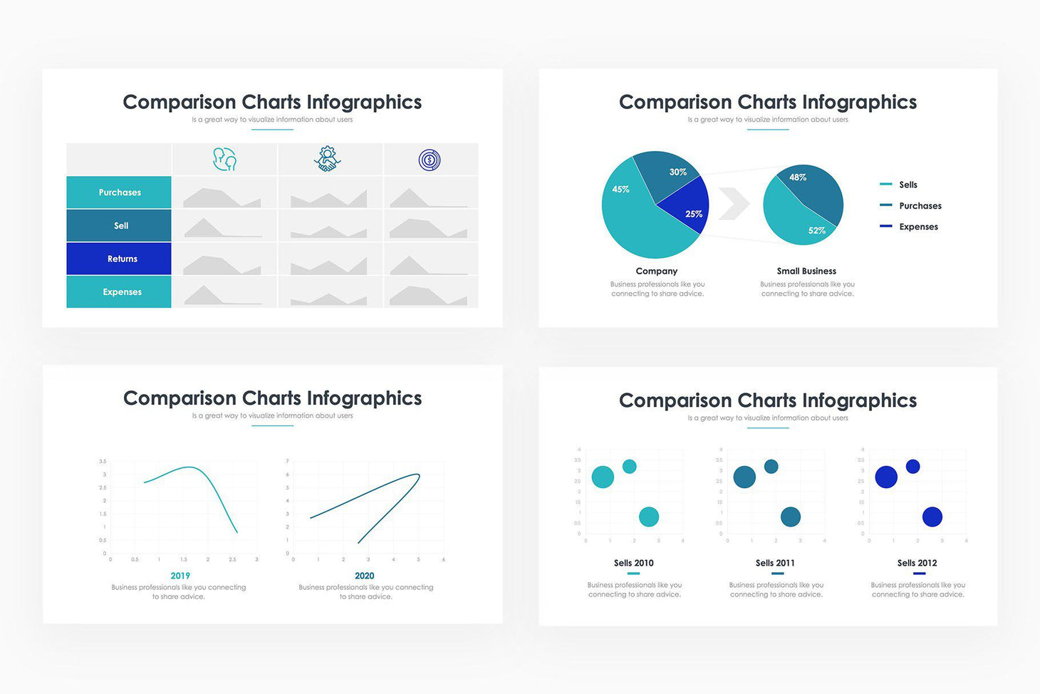 Comparison Charts 2 PowerPoint Template – Slidequest