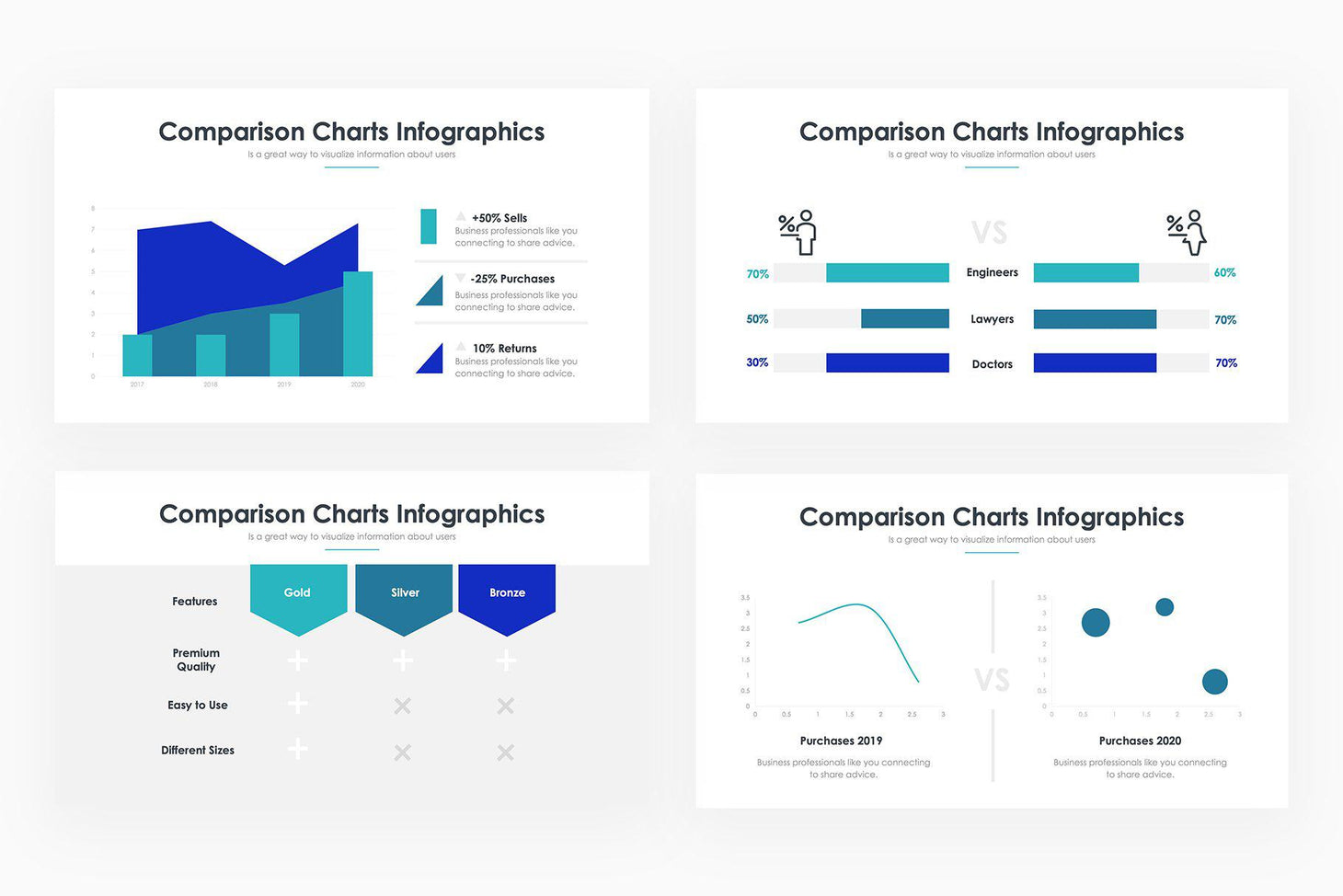 Comparison Charts 2 PowerPoint Template – Slidequest