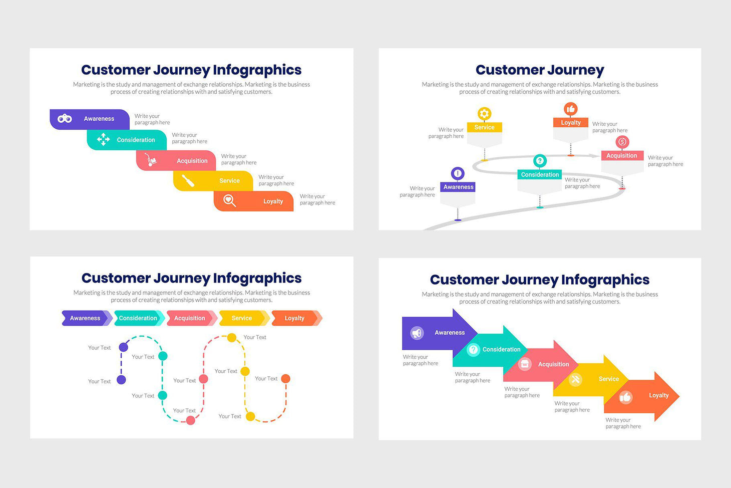 Customer Journey Infographics Template – Slidequest