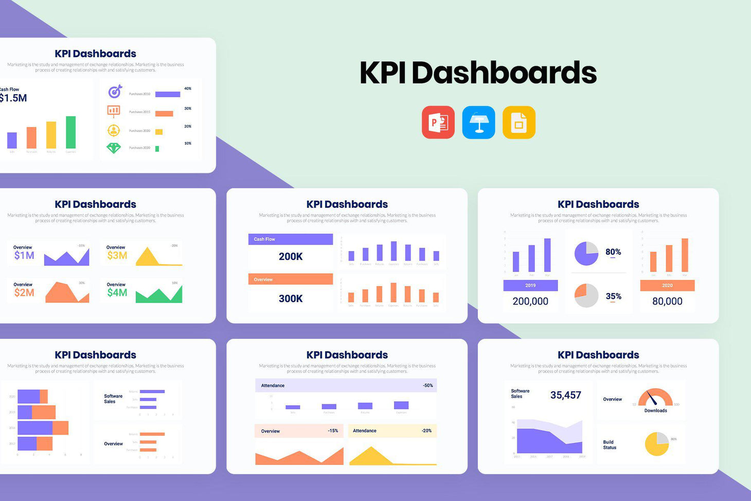 KPI Dashboards Infographics – Slidequest