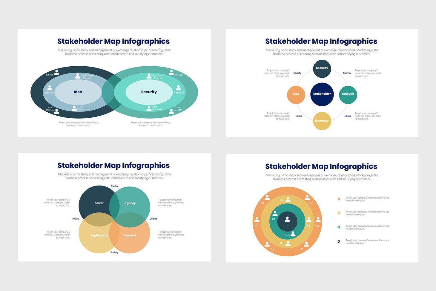 Stakeholder Map Infographics – Slidequest