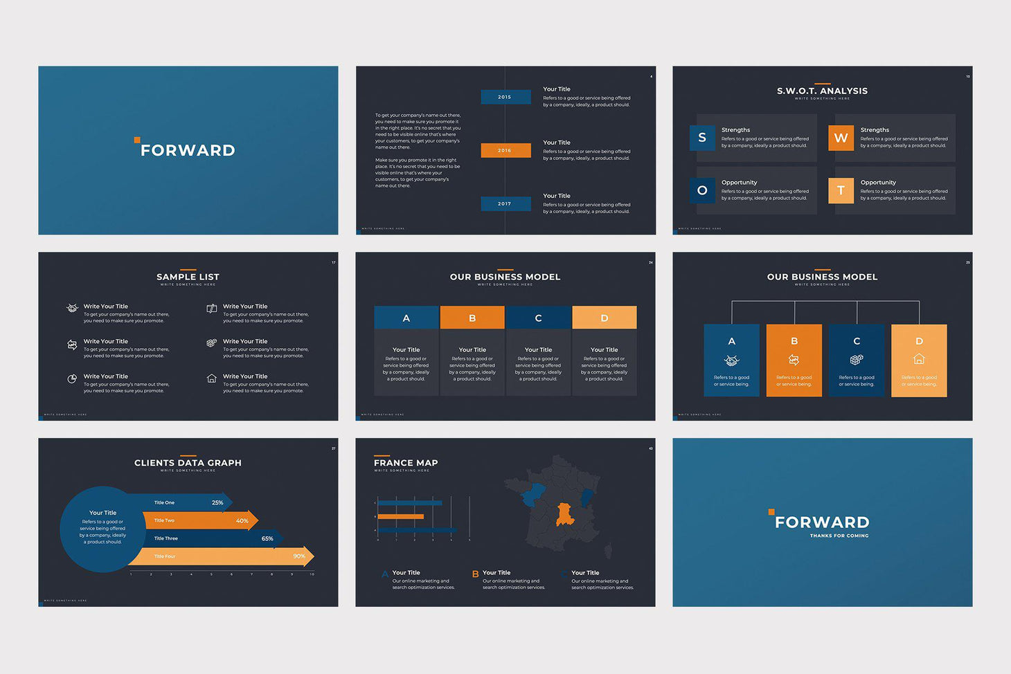 Forward Business PowerPoint Template – Slidequest