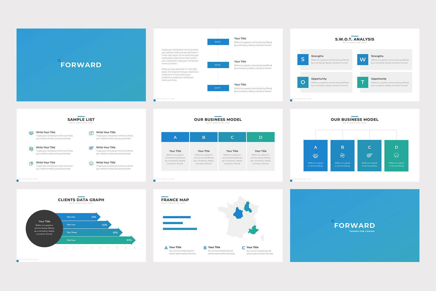 Forward Business PowerPoint Template – Slidequest