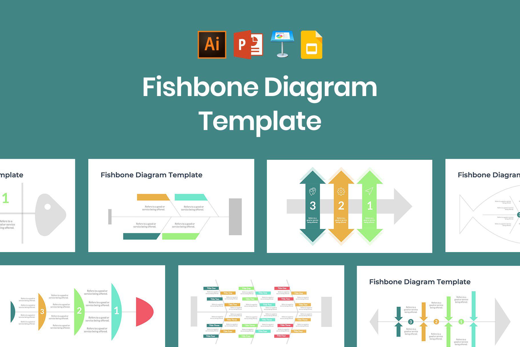 Fish Bone Template Fishbone Diagram Lean Manufacturing And Six Sigma